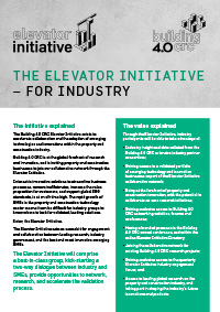 Elevator Initiative — Building 4.0 CRC